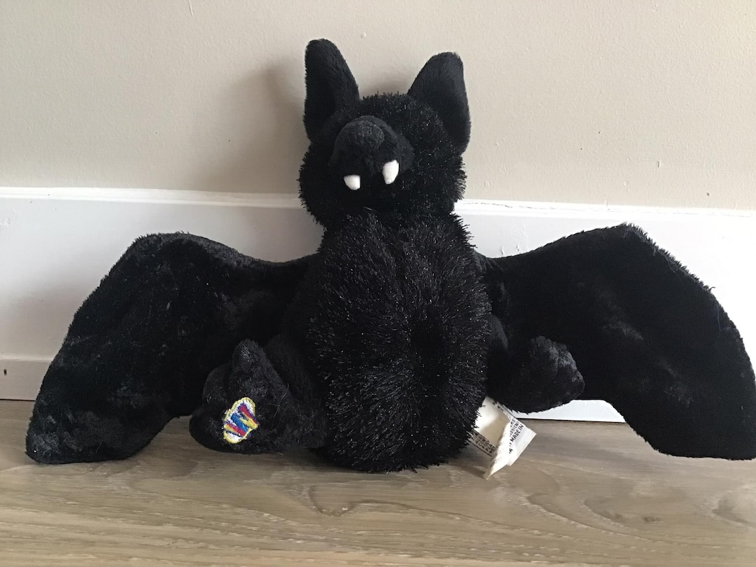 Ganz Webkinz Black Bat Stuffed Animal Plush Toy 8.5 - Etsy