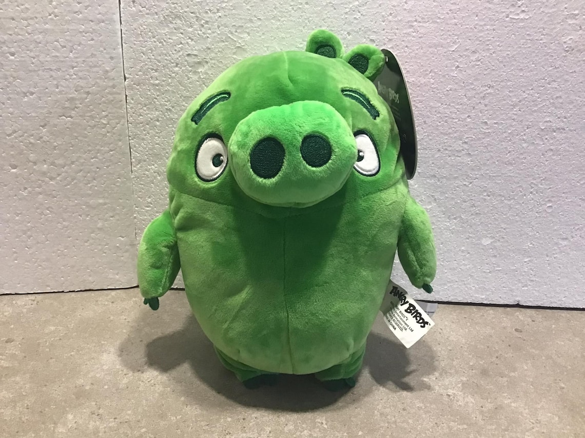 Angry Birds Earl Pig Green Plush 8 Soft Toy Stuffed - Etsy