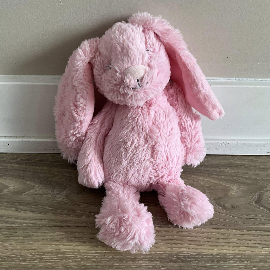 Gitzy Pink Plush Bunny Rabbit Stuffed Animal Toy - Etsy