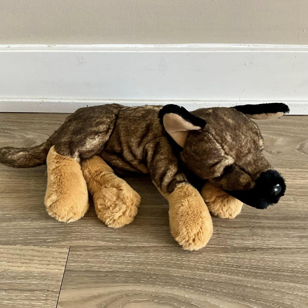 Mya Douglas Cuddle Toy German Shepard Plush Fur Clean 13" Puppy Dog ...