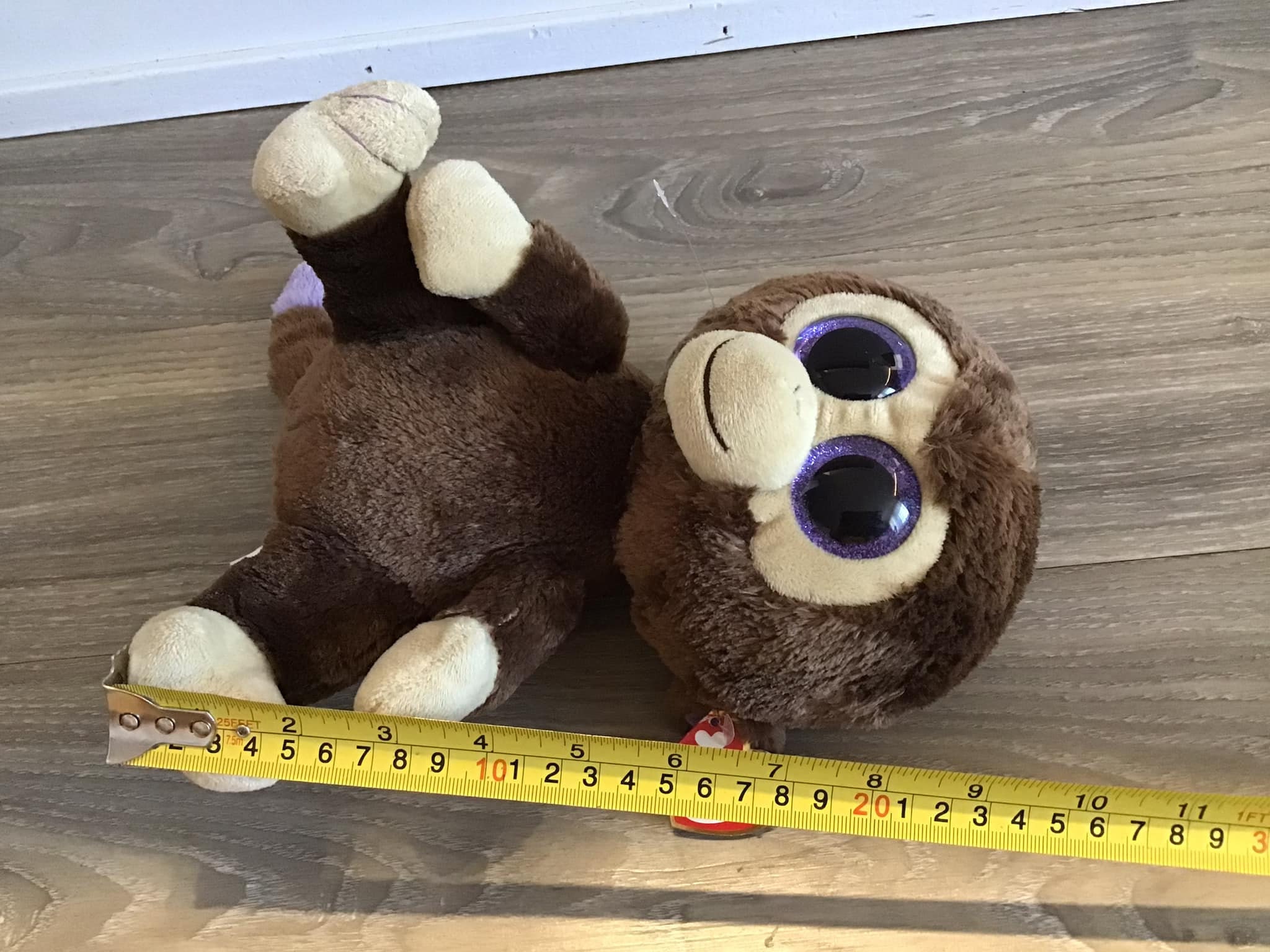 Ty Beanie Boos Coconut Monkey Brown Glitter Eyes 9 - Etsy