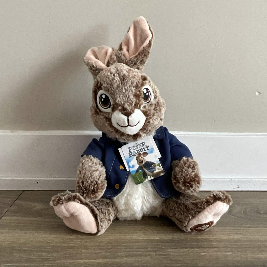 Peter Rabbit Plush Bunny Stuffed Animal Toy - Etsy