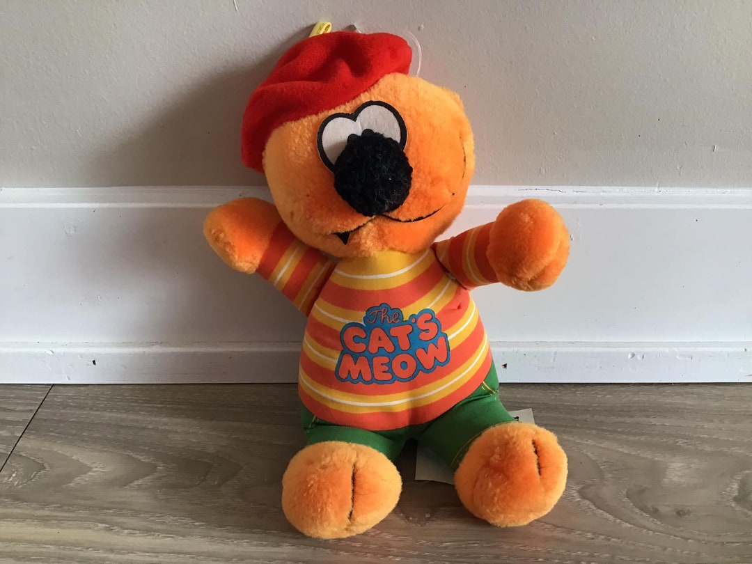 Vintage Knickerbocker 1981 Heathcliff Cats Meow Plush Stuffed Animal 11 ...