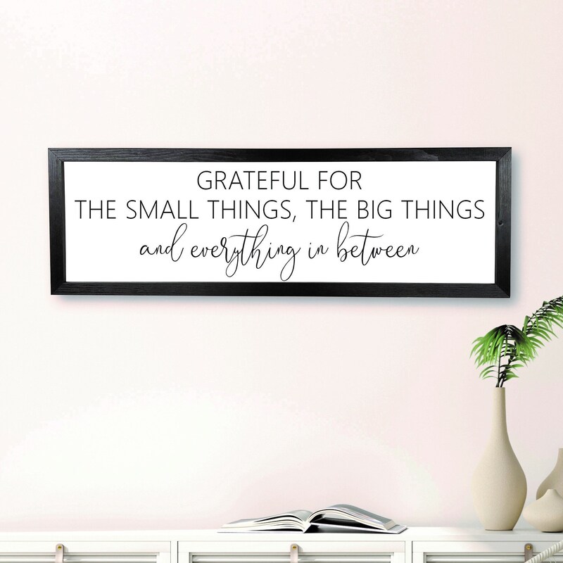 Grateful for Small Things Big Things Sign - Etsy