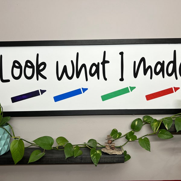 Look What I Made Sign - Etsy