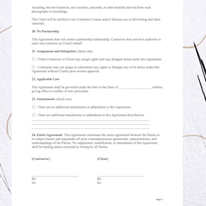 Truck Driver Contract Form - Truck Driver Independent Contractor ...