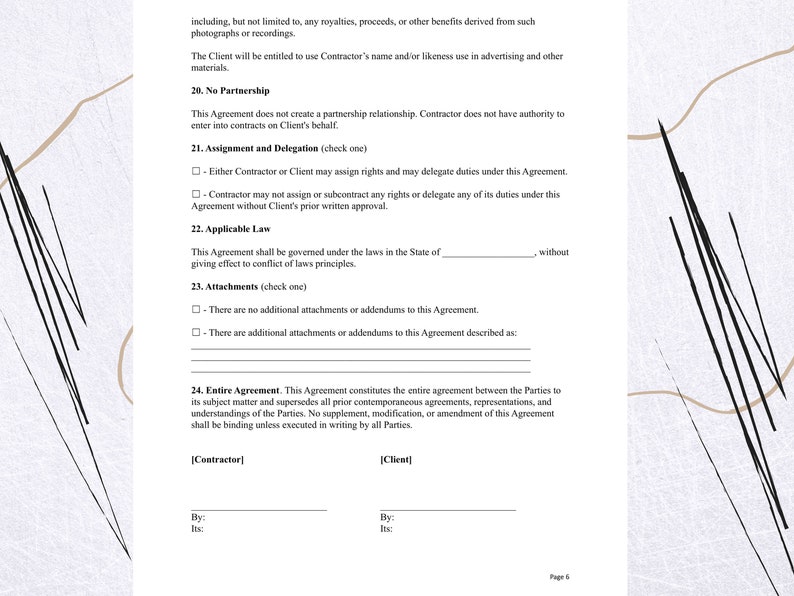 Truck Driver Contract Form - Truck Driver Independent Contractor ...