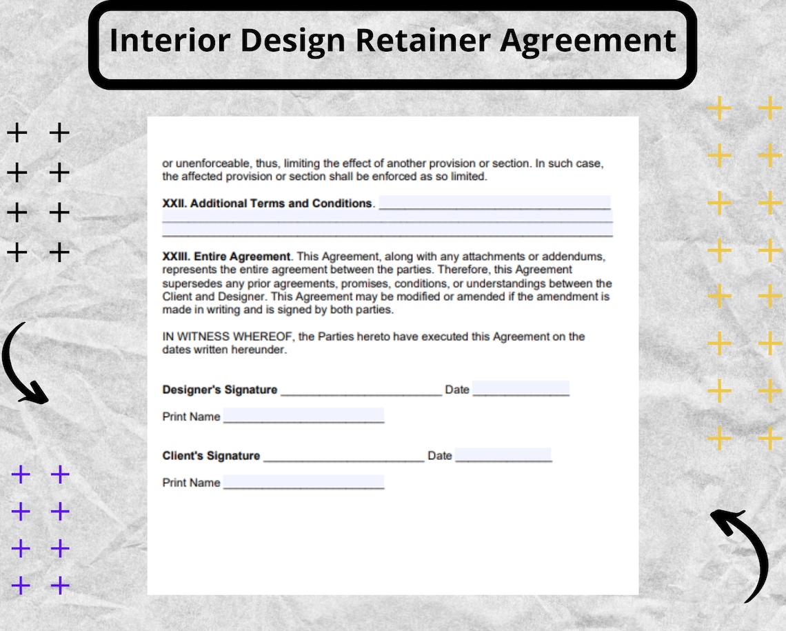 Interior Design Retainer Agreement - Interior Design Retainer Agreement ...