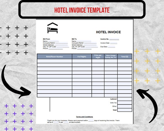 Hotel Receipt Hotel Receipt Forms Hotel Receipt Template | Etsy Hong Kong