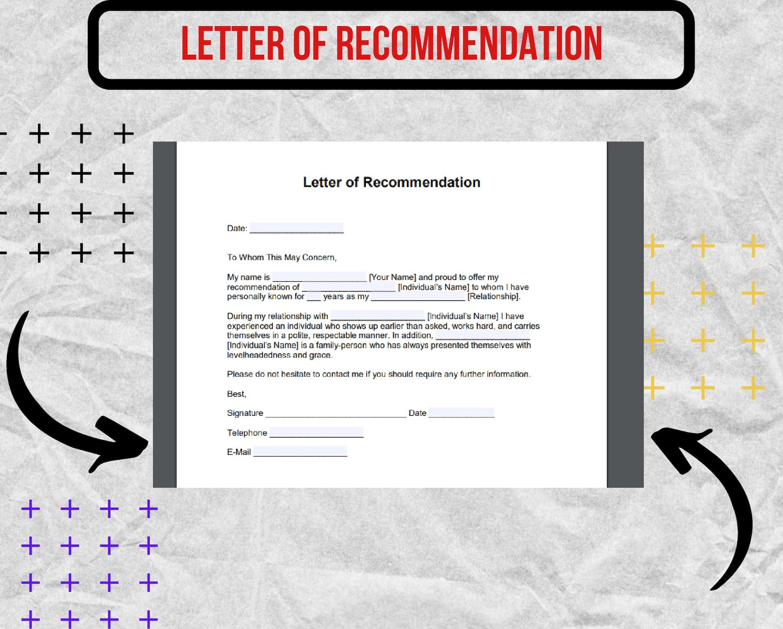 Letter of Recommendation Templates / Letter of Recommendation / Letter ...