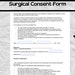 Surgical Consent -informed Consent to Surgery - Surgical Consent Form ...