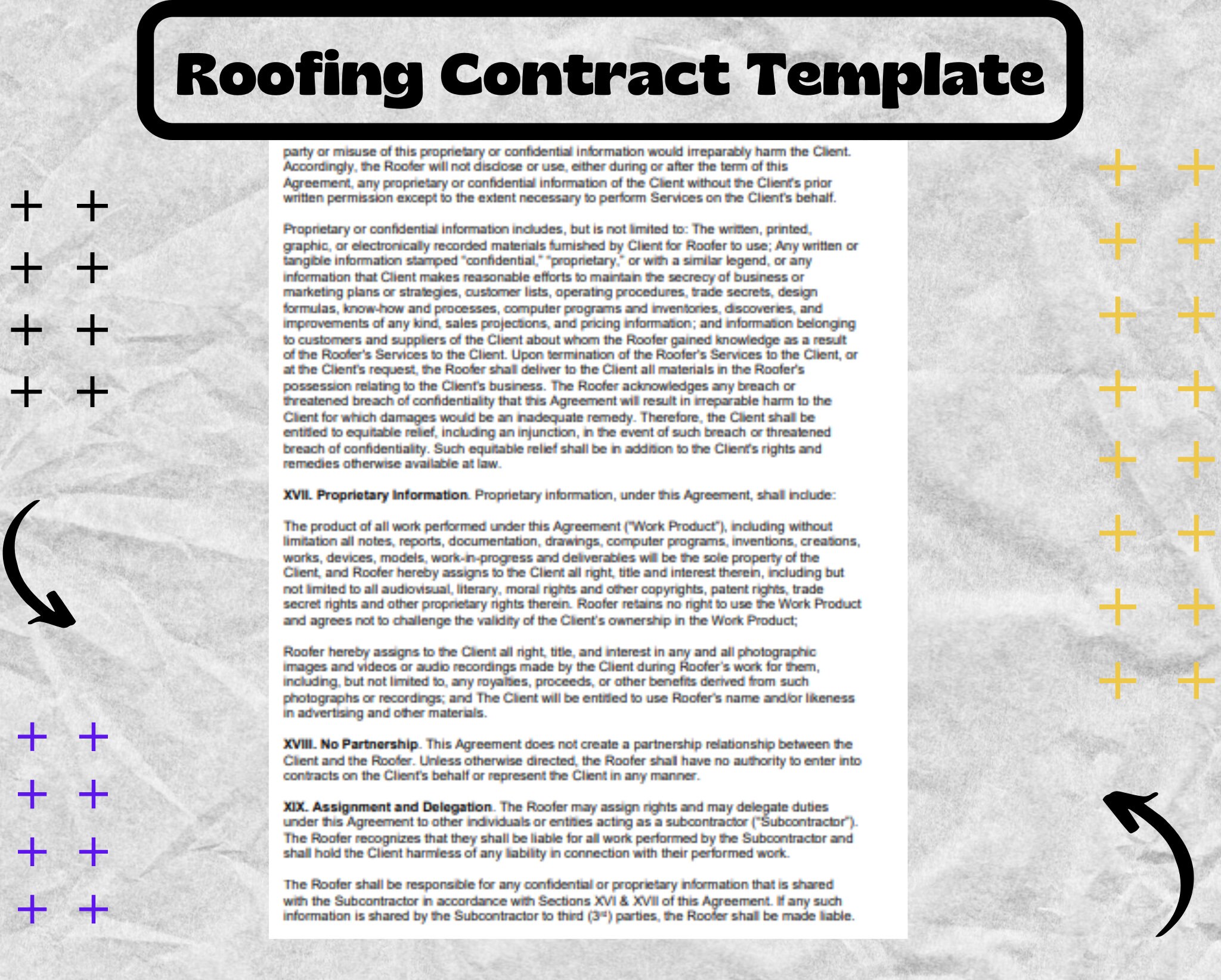Roofing Contract Template - Roofing Contract Forms - Roofing Contract ...