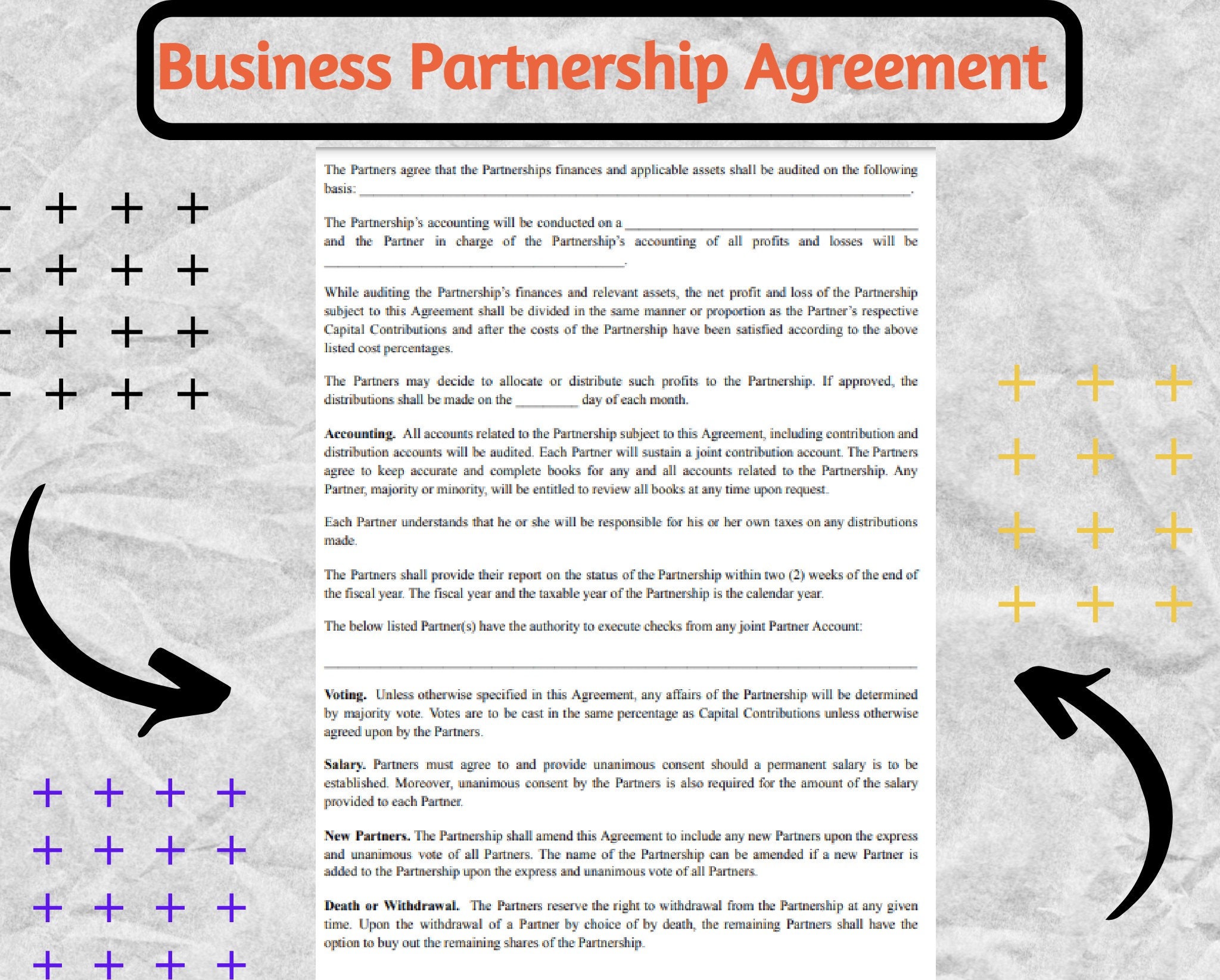 Business Partnership , Business Partnership Agreement , Legal Document ...