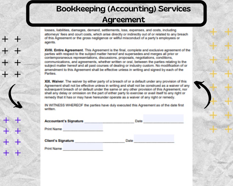 Bookkeeping (accounting) Services Agreement - Bookkeeping (accounting) Services Agreement Forms ...