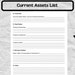 Current Assets List - Current Assets List Template - Current Assets ...