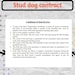 Stud Dog, Stud Dog Contract, Stud Dog Forms, Stud Dog Template, Stud ...