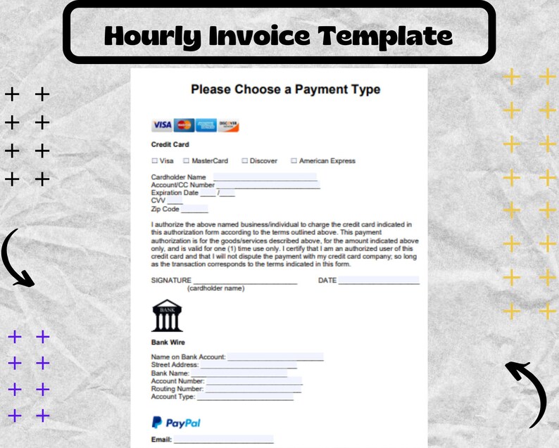 Hourly Invoice - Hourly Invoice Forms - Hourly Invoice Template - DOCX ...