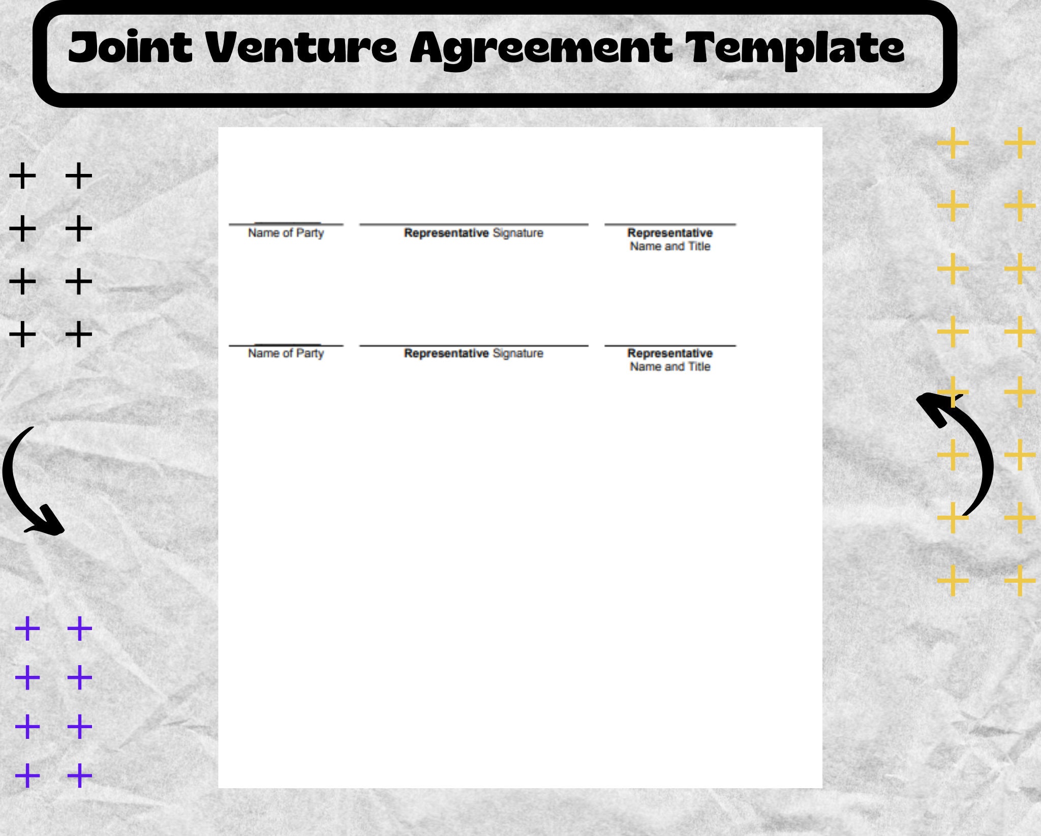 Joint Venture Agreement Template , Joint Venture Agreement Forms, Joint ...