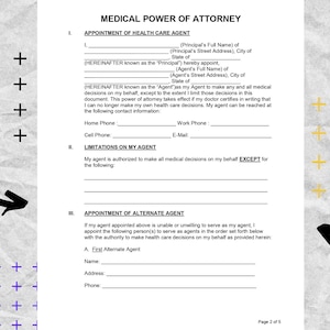 Medical Power of Attorney - Medical Power of Attorney (MPOA) Form ...