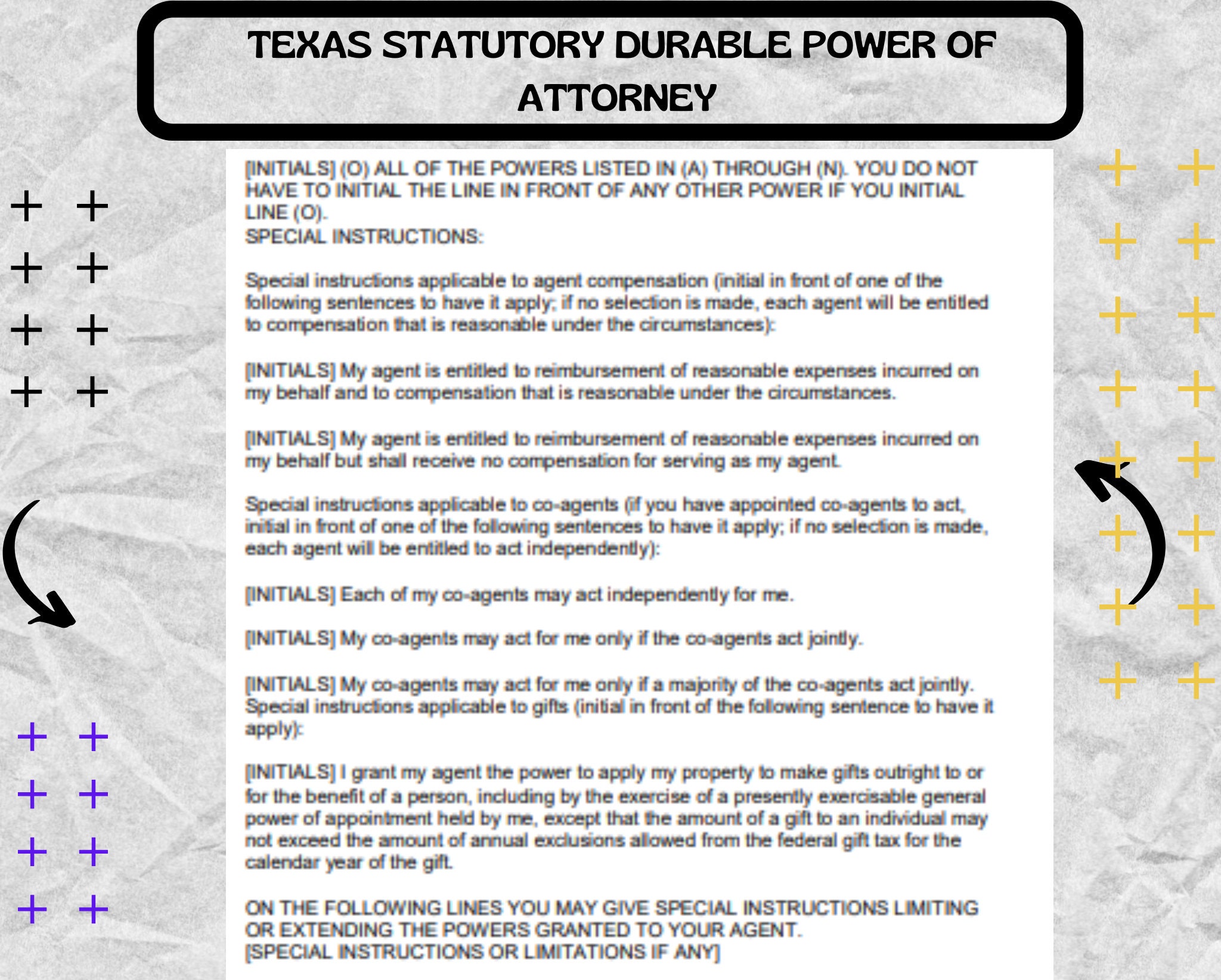 Texas Durable (statutory) Power of Attorney - Texas Durable (statutory ...