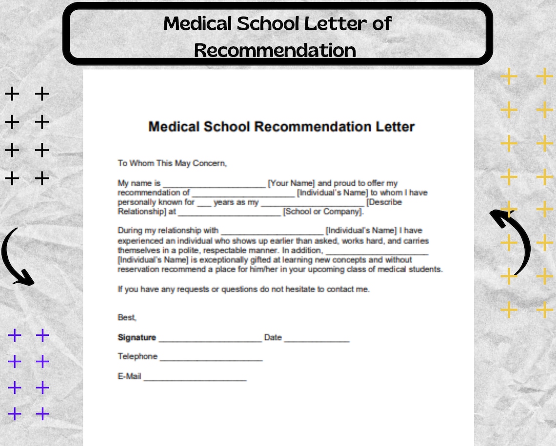 Medical School Letter of Recommendation - Medical School Letter of ...