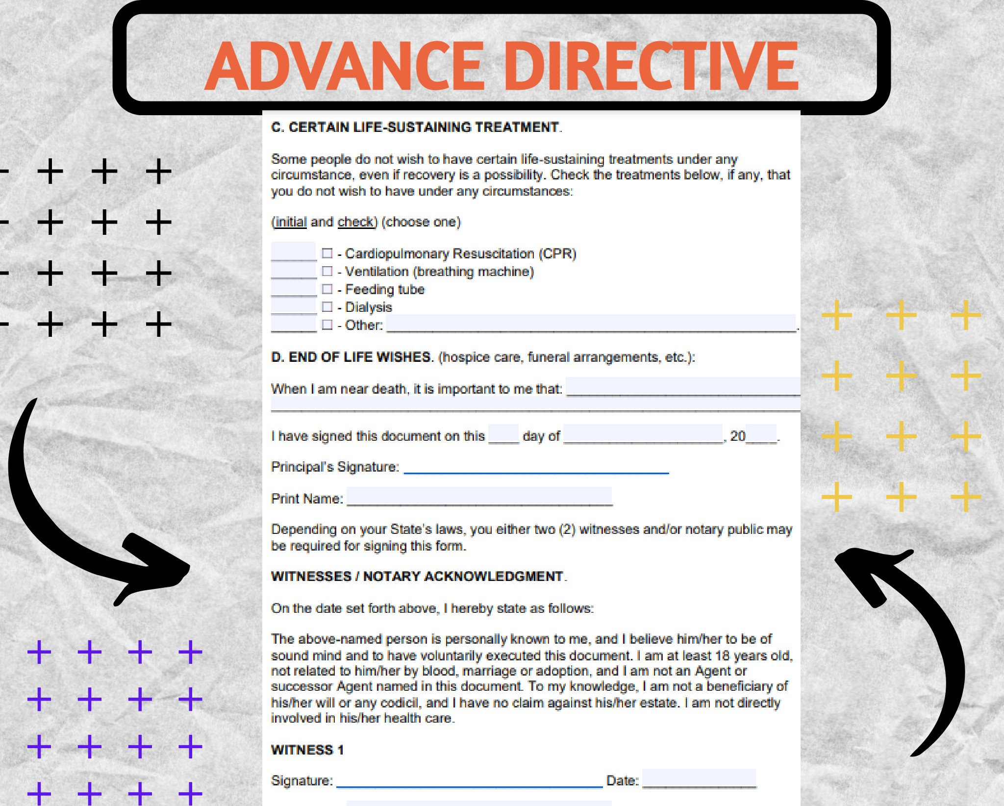 Advance Directive Form - Advance Directive Form - Advance Directive ...