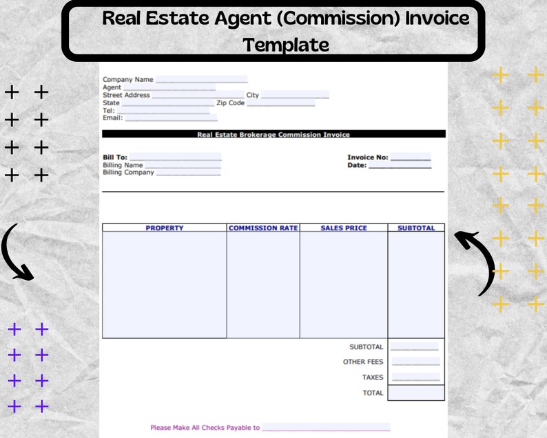 Real Estate Agent (commission) - Real Estate Agent (commission) Invoice ...