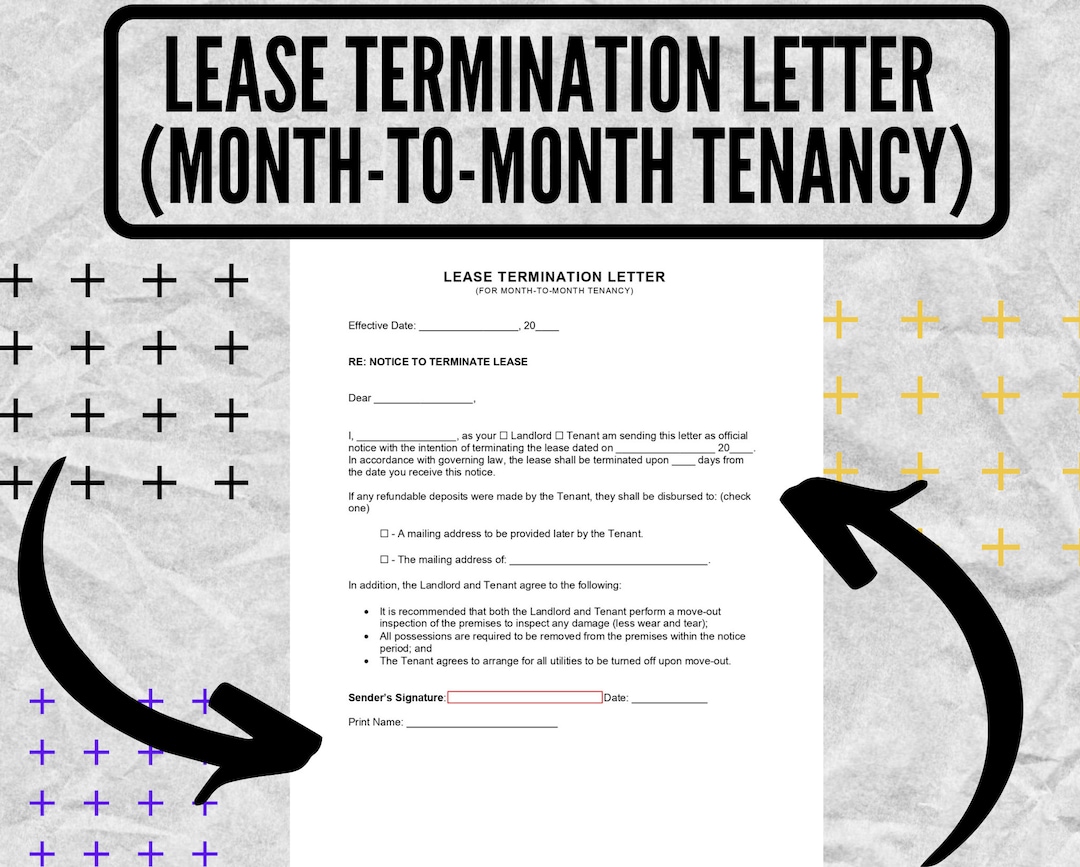 Lease Termination Letter Form, Lease Termination Letter Template, Lease ...