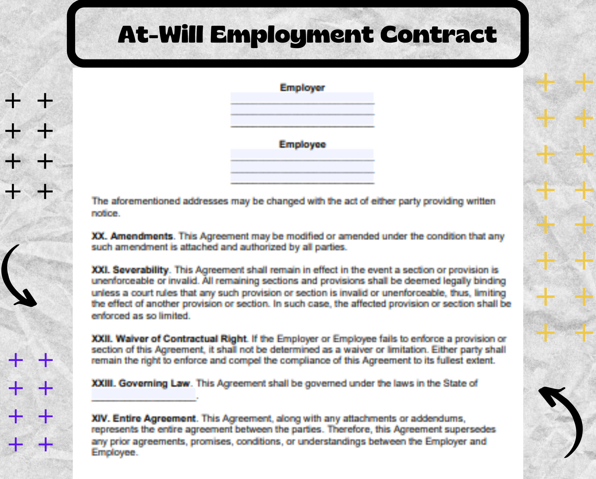 At-will Employment Contract - At-will Employment Contract Form - At-will Employment Contract ...