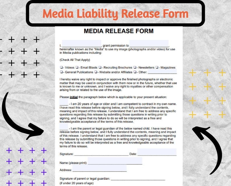 Media Liability Release Form , Media Liability Release Form, Media ...