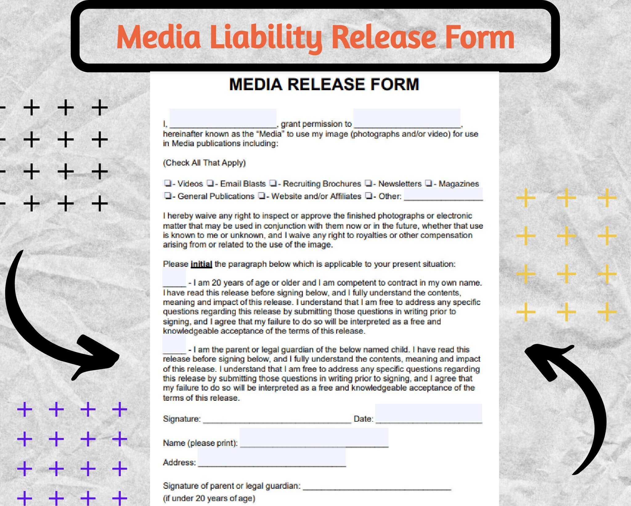 Media Liability Release Form , Media Liability Release Form, Media ...