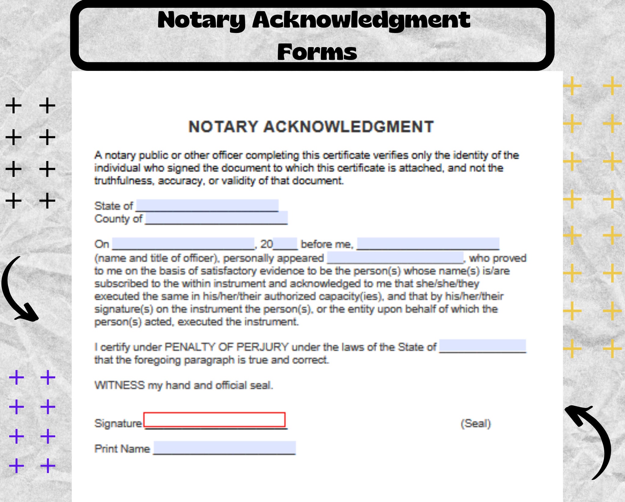 Notary Acknowledgment - Notary Acknowledgment Forms - Notary ...
