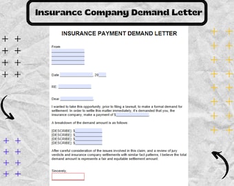 Insurance Demand Letter - Etsy
