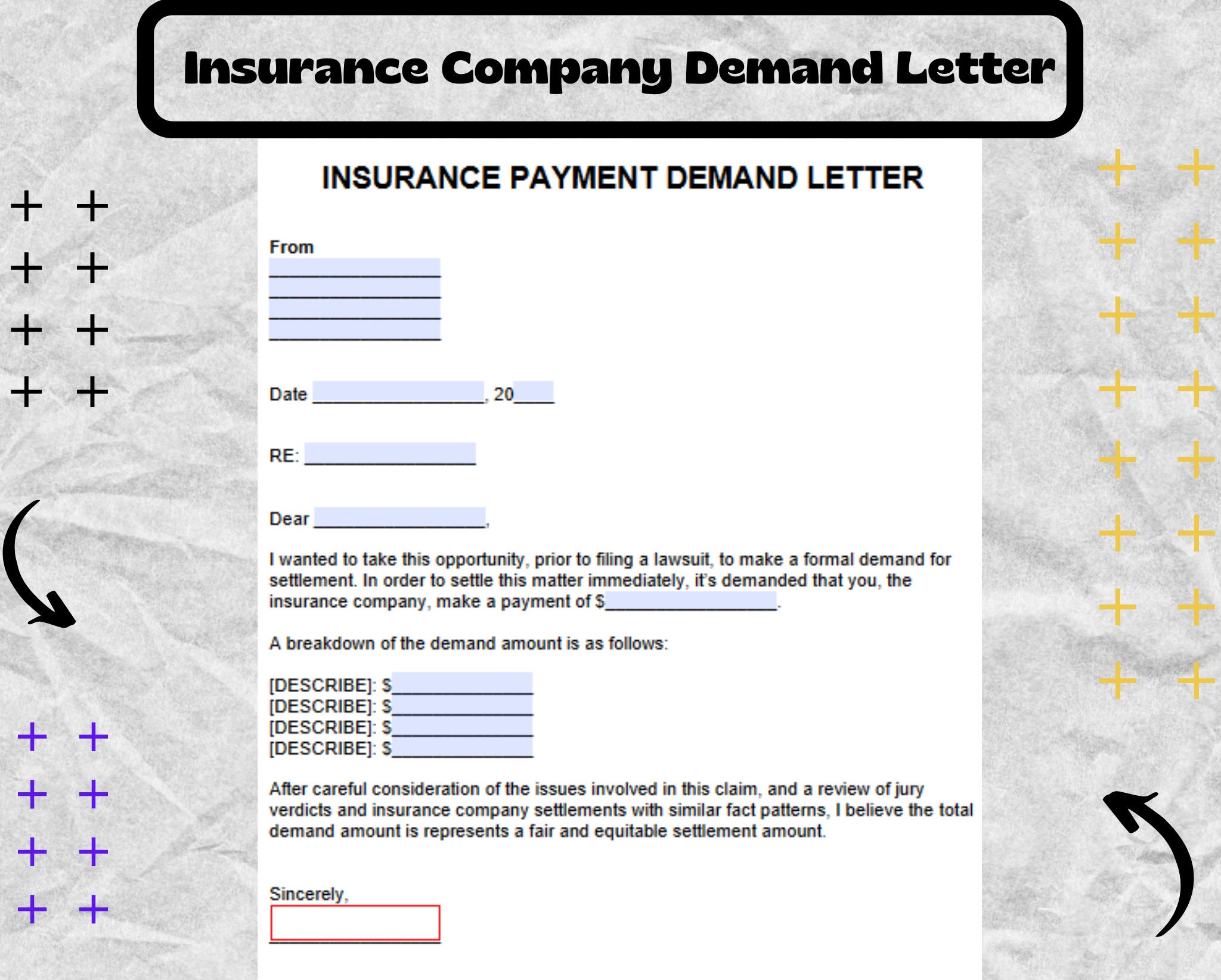 Demand Letters To Insurance Companies