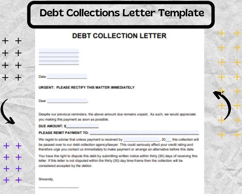 Debt Collections Letter - Debt Collections Letter Form - Debt ...