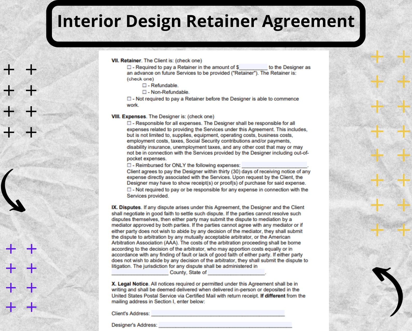 Interior Design Retainer Agreement- Interior Design Retainer Agreement ...