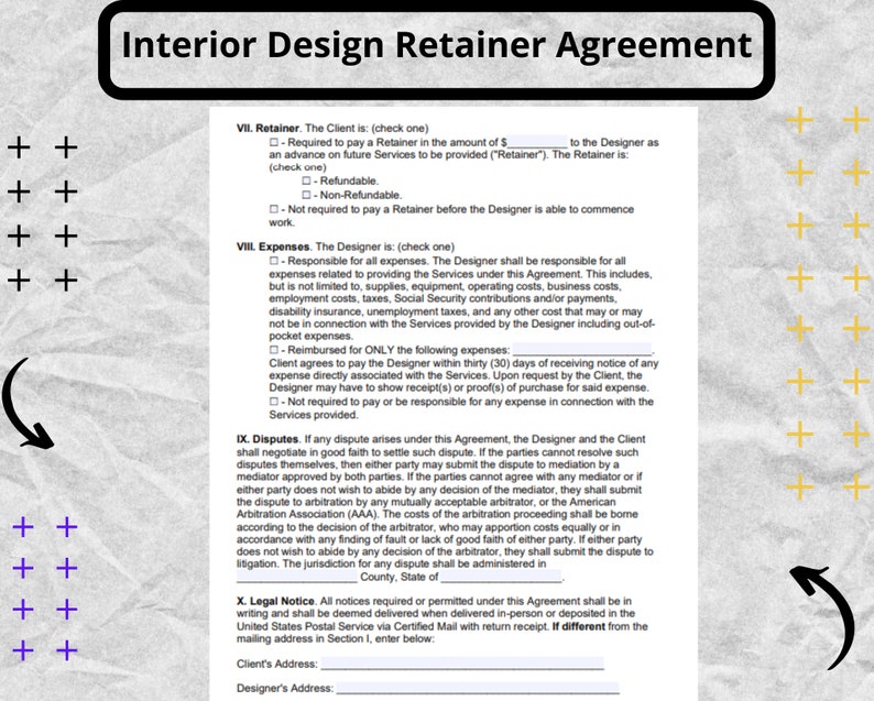 Interior Design Retainer Agreement- Interior Design Retainer Agreement ...