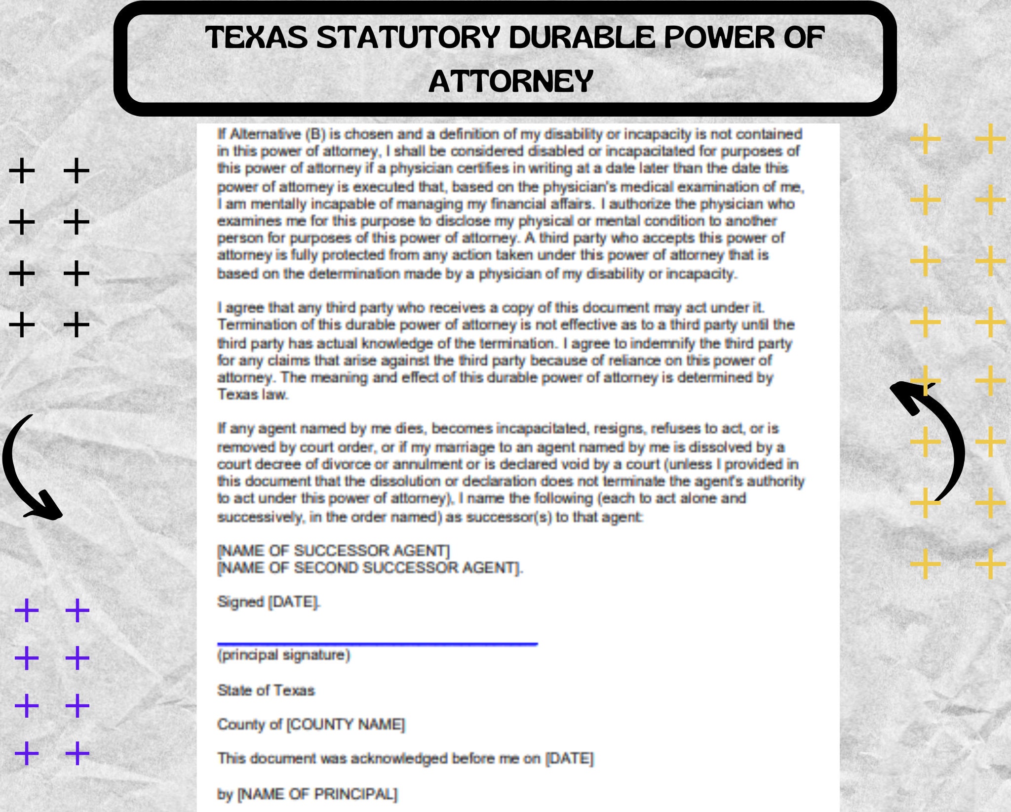 Texas Durable (statutory) Power of Attorney - Texas Durable (statutory ...