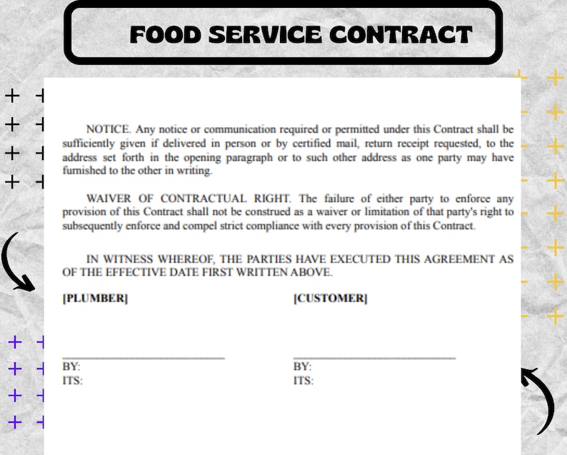 Food Services Contract Agreement - Food Services Contract Agreement ...
