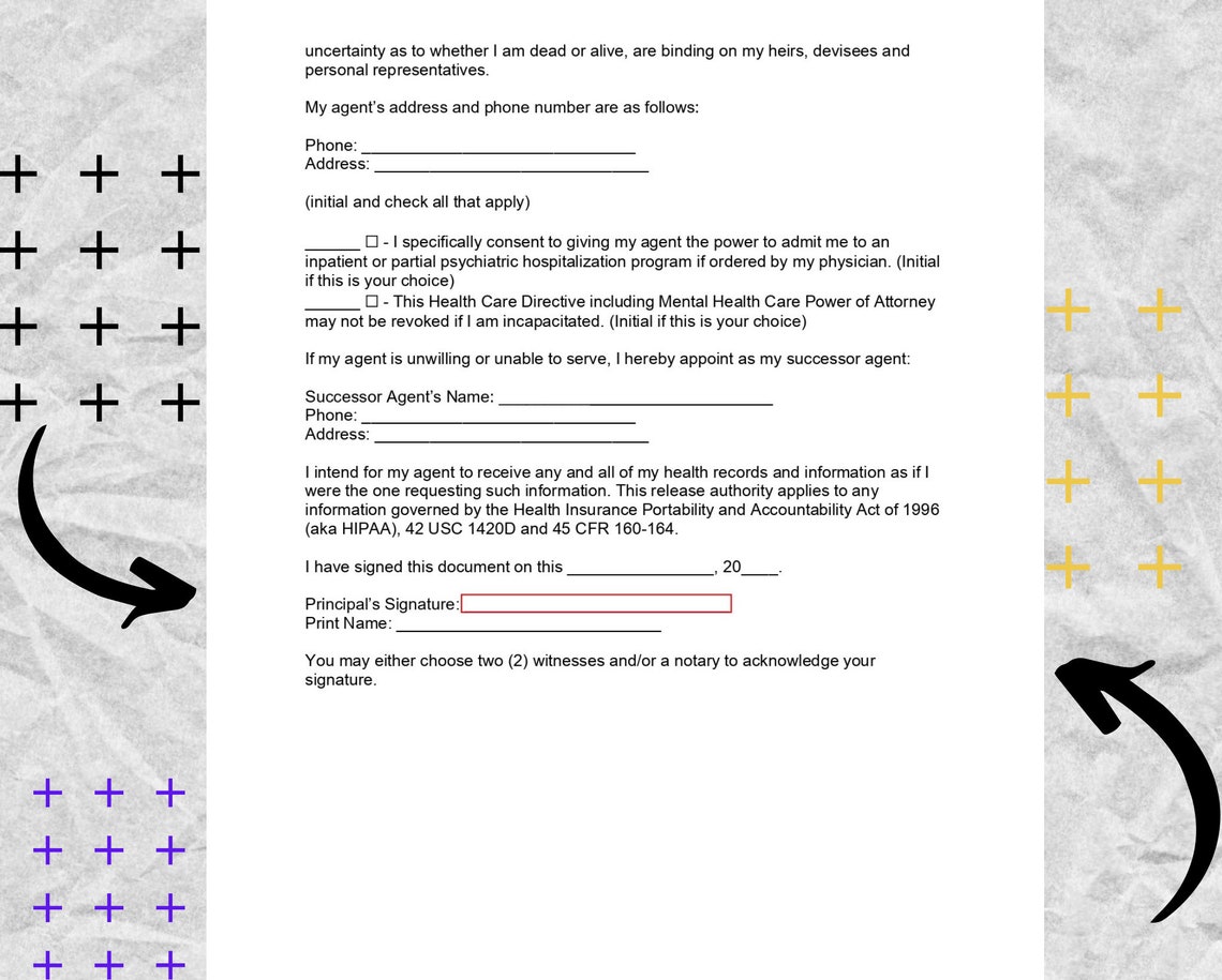 Living Will Form - Living Will Declaration- Living Will Template ...