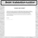 Debt Validation Letter - Debt Validation Letter Forms - Debt Validation ...