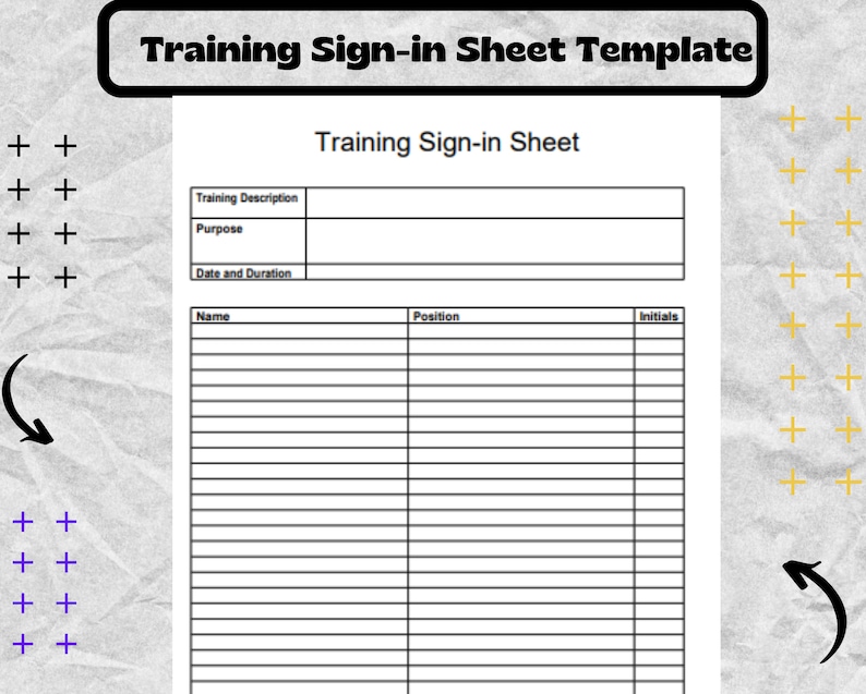 Training Sign-in Sheet - Training Sign-in Sheet Template – Training ...