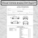Visual Vehicle Inspection Report - Vehicle Inspection Worksheet ...