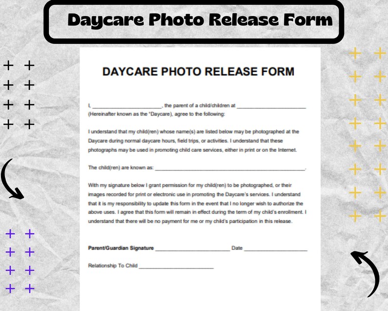 Daycare Photo Release Form - Daycare Photo Release Form - Daycare Photo ...