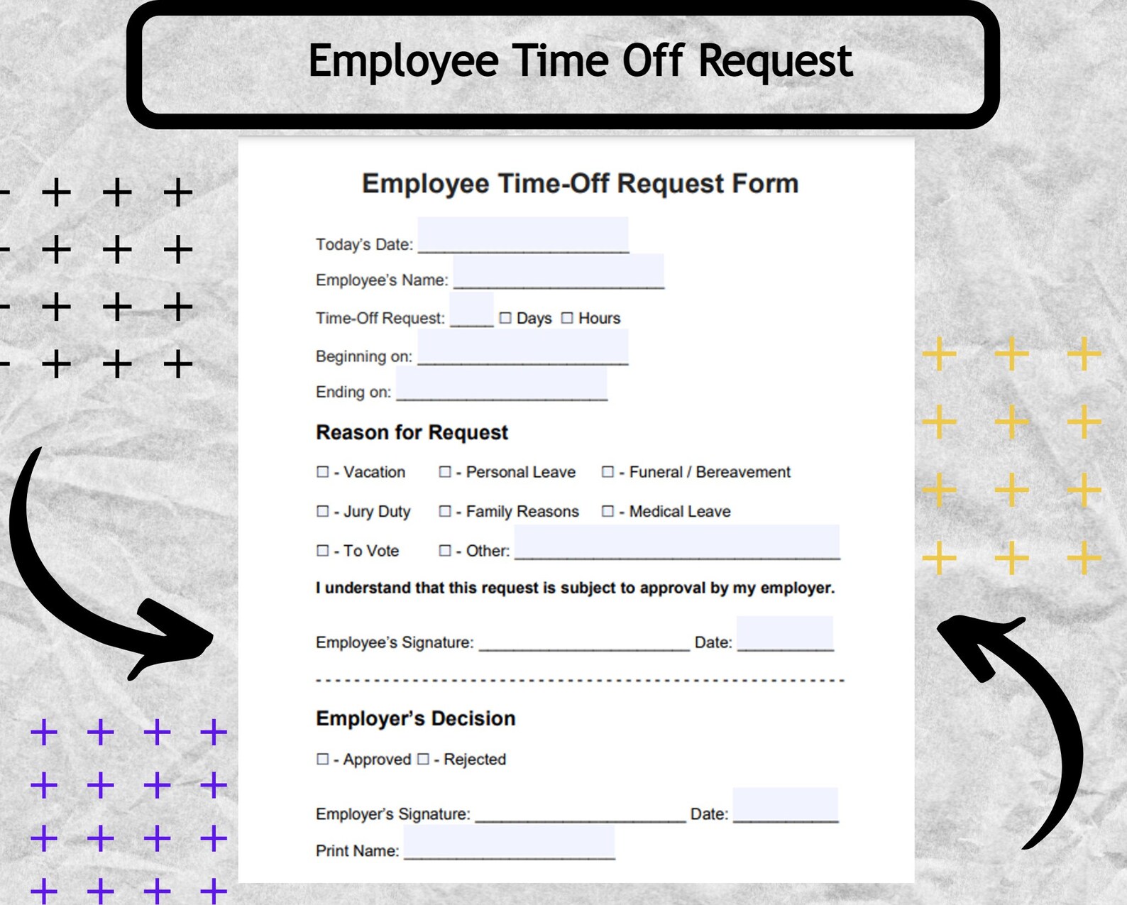Employee Time-off Request - Employee Time-off Request Form - Employee ...