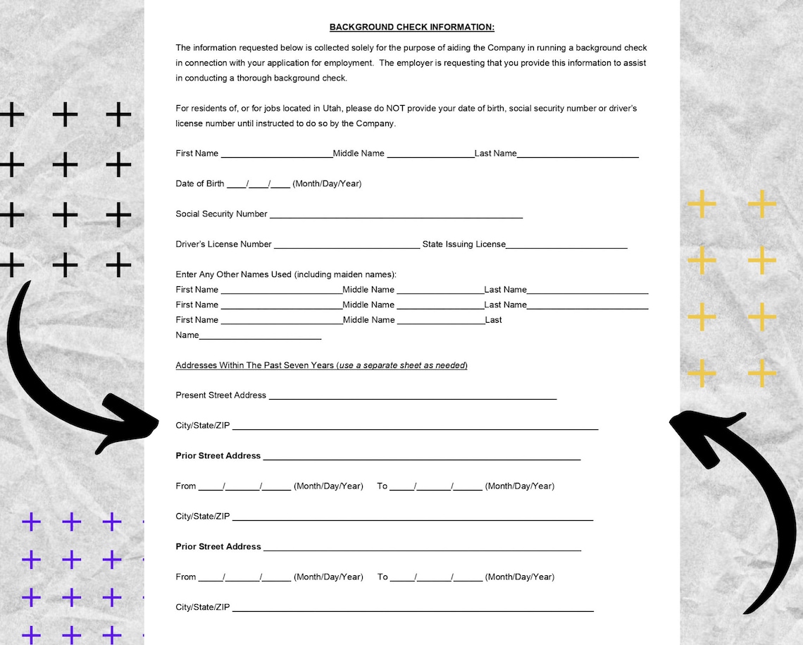 Background Check Form - Background Check Authorization Templates ...