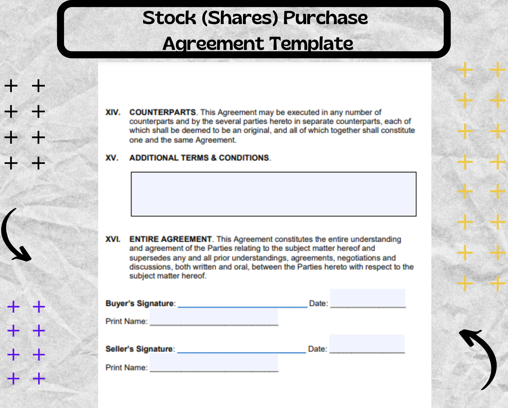 Stock (shares) Purchase Agreement Template - Stock (shares) Purchase ...