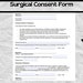 Surgical Consent -informed Consent to Surgery - Surgical Consent Form ...