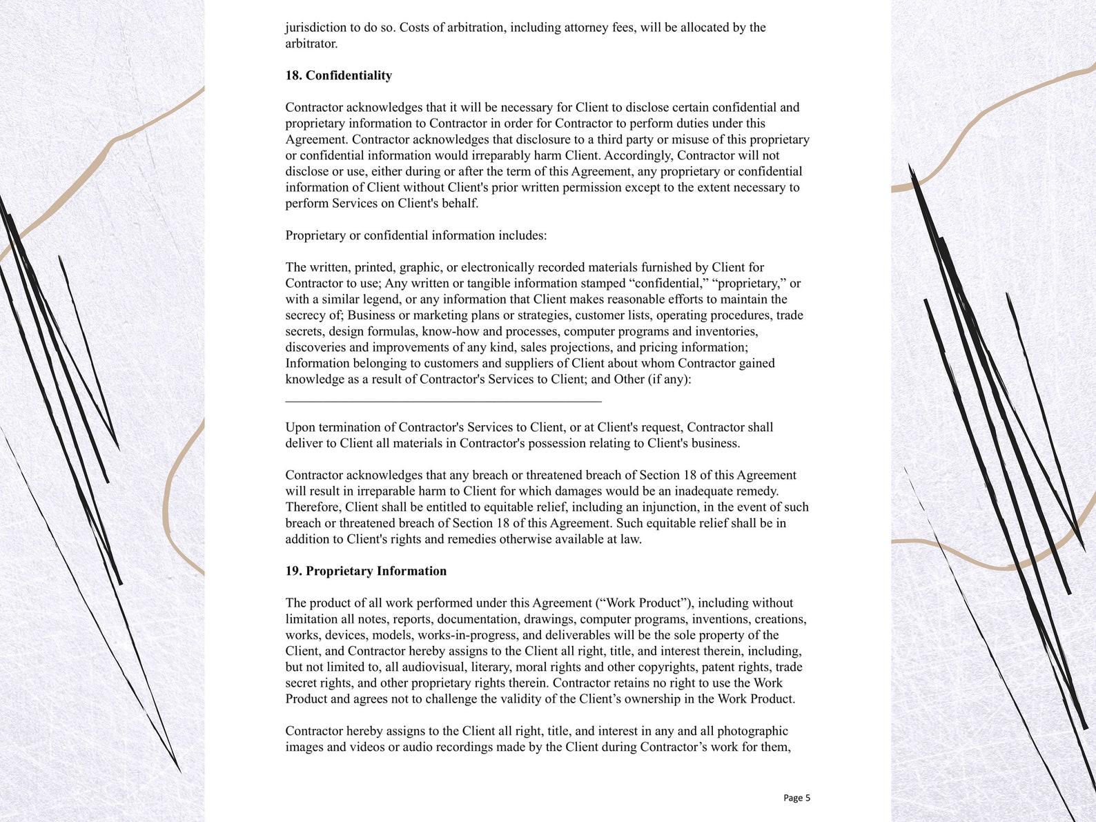 Truck Driver Contract Form - Truck Driver Independent Contractor ...