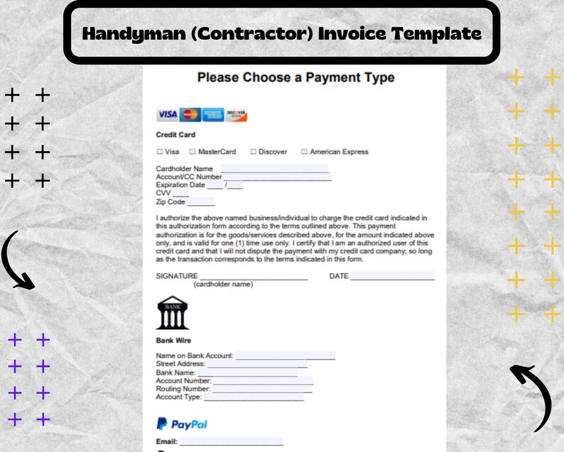 Handyman (contractor) Invoice Template - Handyman (contractor) Invoice ...